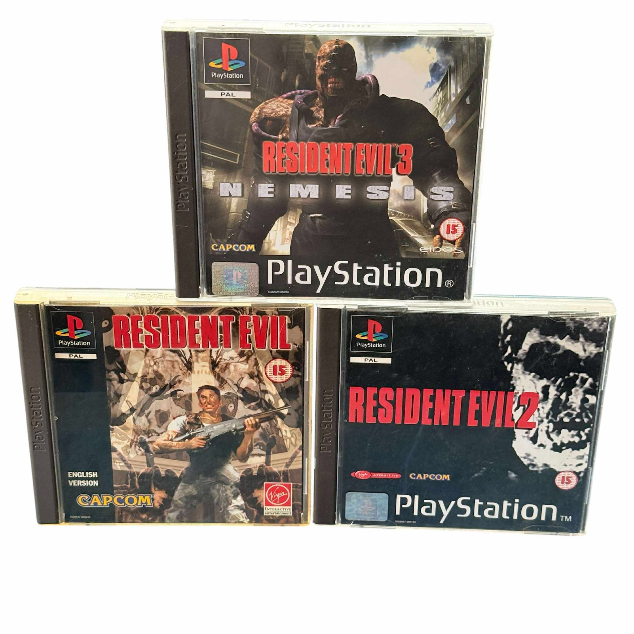 Pre-owned Sony Resident Evil PS1 Game Bundle - RE1/RE2/RE3 PlayStation ...